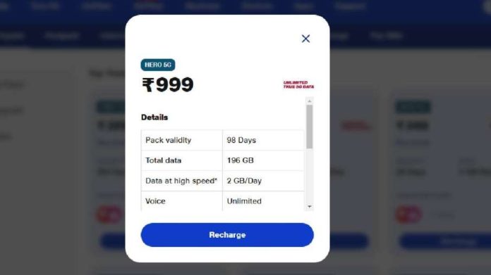 Reliance Jio introduces new recharge plan for Rs 999, Full details inside - informalnewz